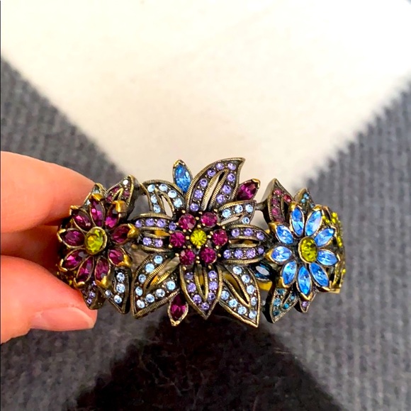 Heidi Daus | Jewelry | Heidi Daus Multicolor Swarovski Crystal Flower ...